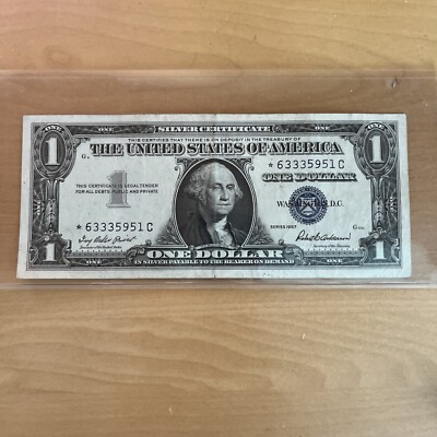 RARE STAR NOTE! - 1957 1 Dollar SILVER CERTIFICATE Series G | eBay