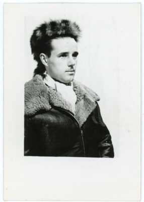 Daniel Boone Coonskin Cap Vintage Photo Fur Pelt Hat Men Portrait ...