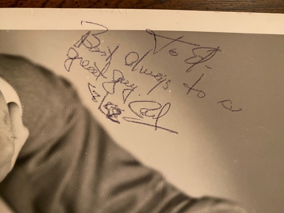 Carl Betz Signed Autographed Photo With COA Donna Reed Show Judd For ...