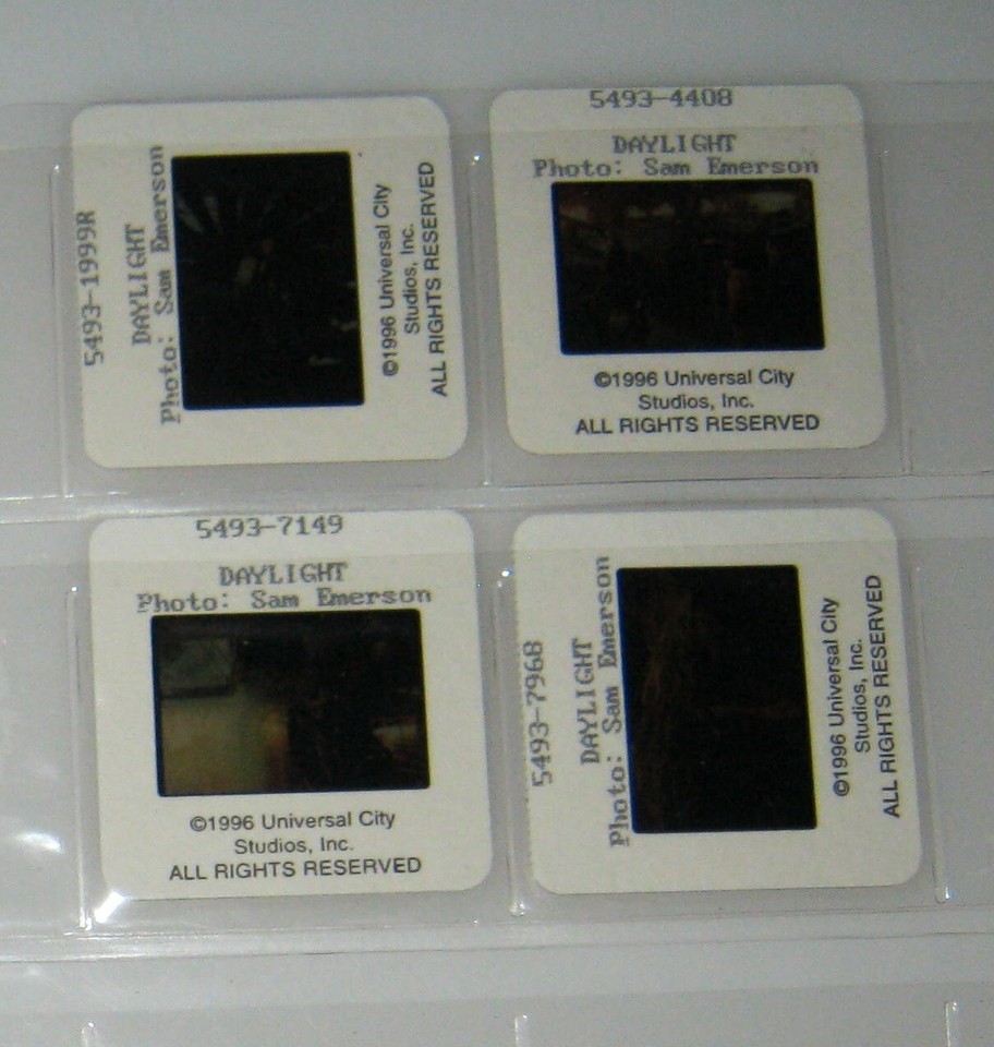 4 Orignal STALLONE DAYLIGHT 35mm Press Kit slides Amy Brenneman VIGGO ...