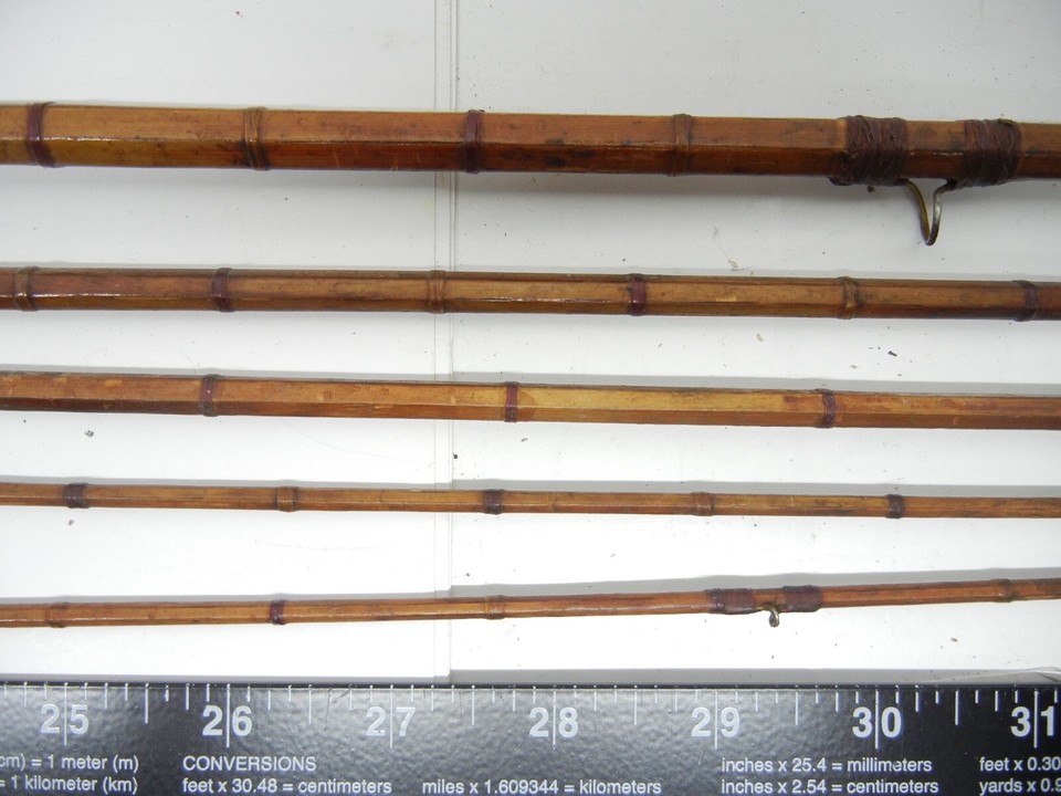 Vintage Bamboo Fly Fishing Rod segments For Parts or Repair. | eBay