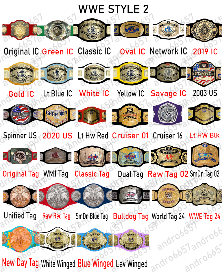 40 Custom WWE Style championship belts wrestling Action figures MATTEL ...