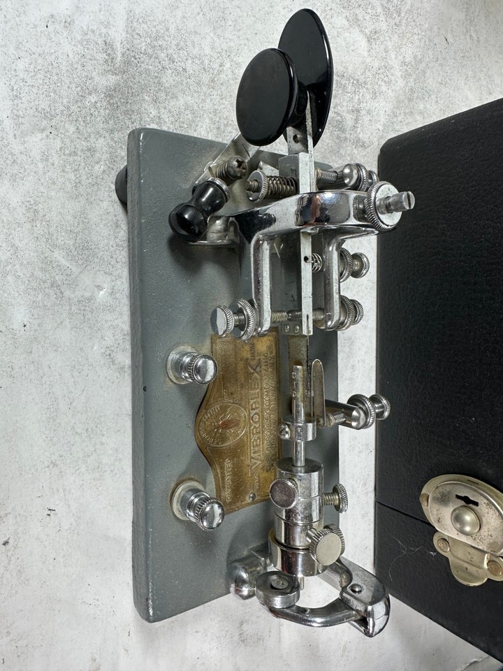 Vibroplex Original Standard Vintage 1960 Telegraph Key Bug + Case (SN ...