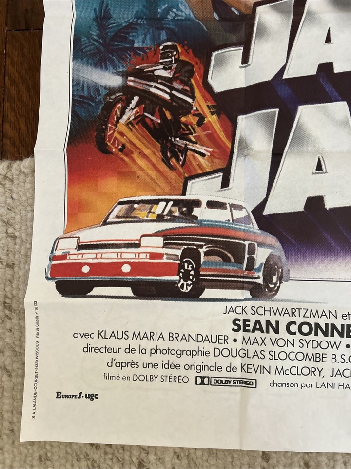 James Bond: Jamais Plus Jamais 1983 Original One Sheet Movie Poster ...