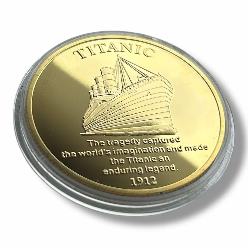 The Magnificent RMS Titanic x5 Gold Plated Coins & Note Set In A ...