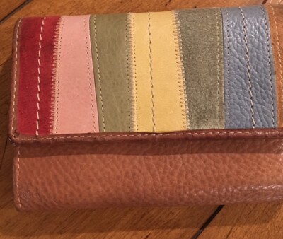 Fossil wallet Multi Leather Suede | eBay
