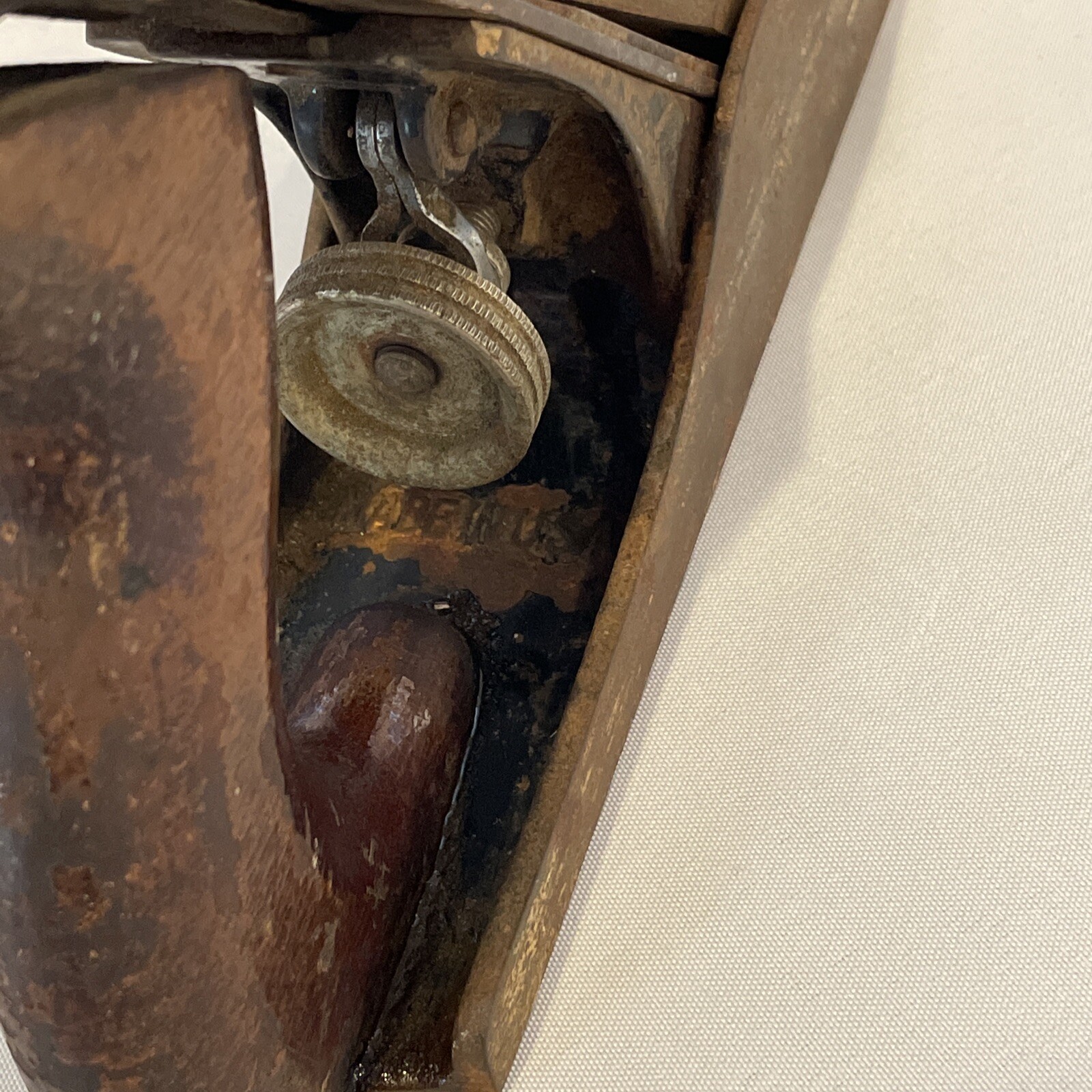 Vintage Fulton Bench Plane Made In U.S.A. Antique Wood Rare FULTON ...