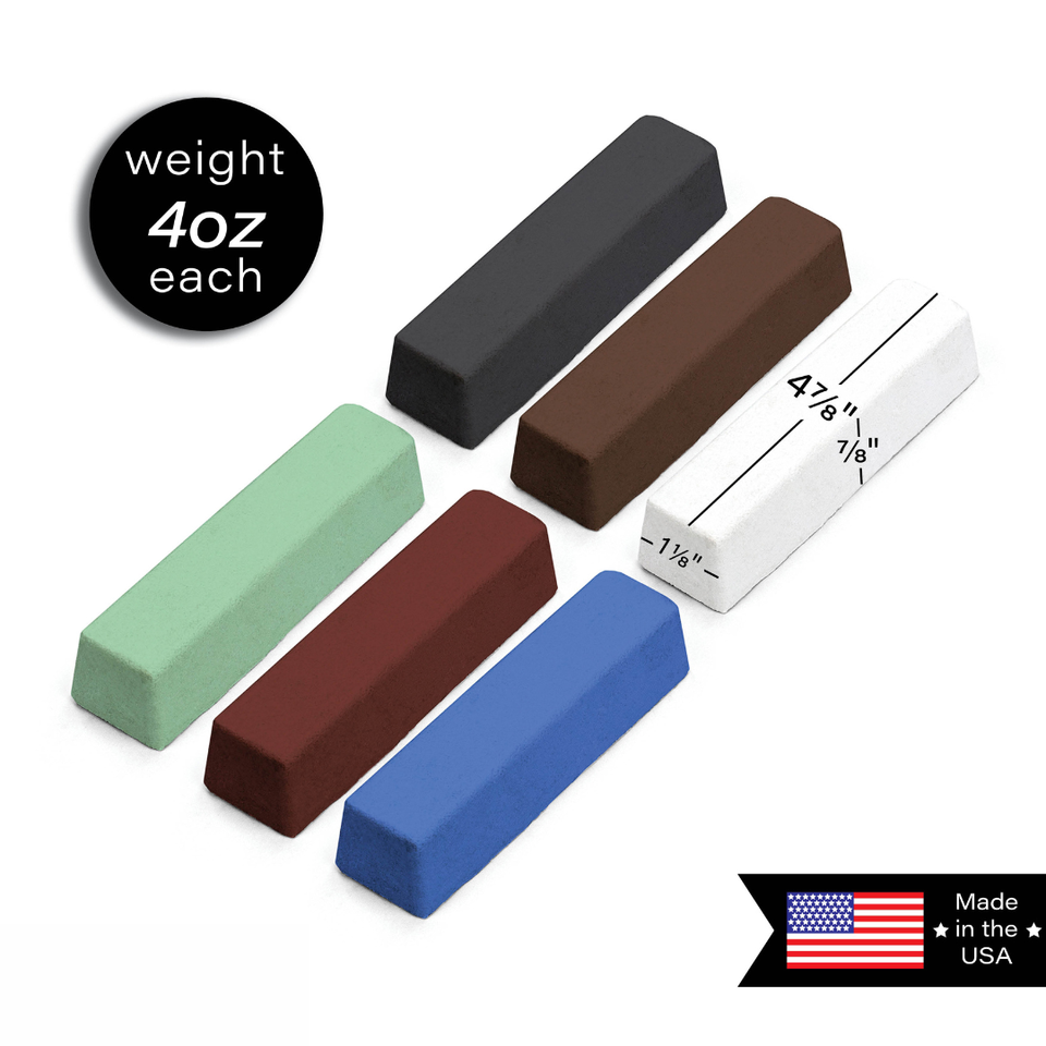 6 pc. Jewelers Rouge & Polishing Compound Kit for Metal Buffing | eBay