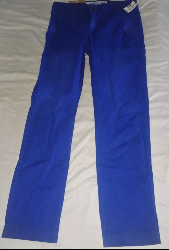NEW NWT AEROPOSTALE Men’s CHINO Pants Size 28 x 30 RARE BLUE A87 LOGO ...