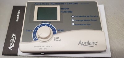 Aprilaire 60 Automatic Humidistat Humidifier Digital Control W/ Blower ...