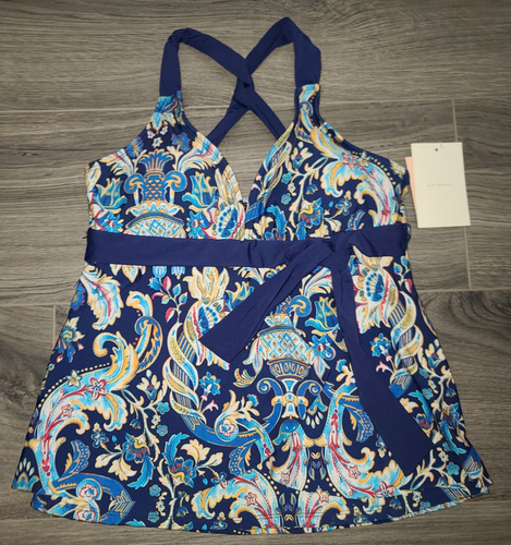 NWT Alex Marie size S Tankini Swim Top Criss-cross Strap padded | eBay