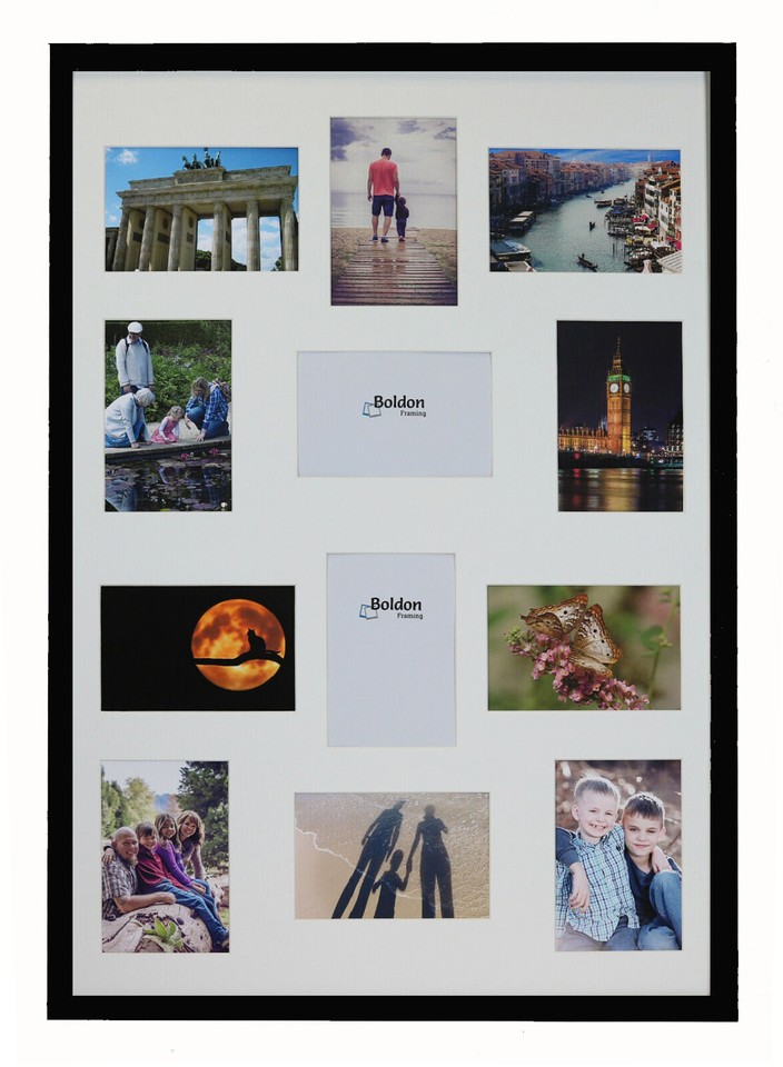 Large Multi Aperture Photo Picture Frame Holds 8/9/10/12/16/20 Photos ...