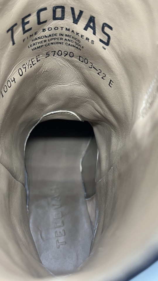 SEMI-NEW Tecovas THE DILLON Caiman Cowboy Boot Men Sz 9.5 EE In ...