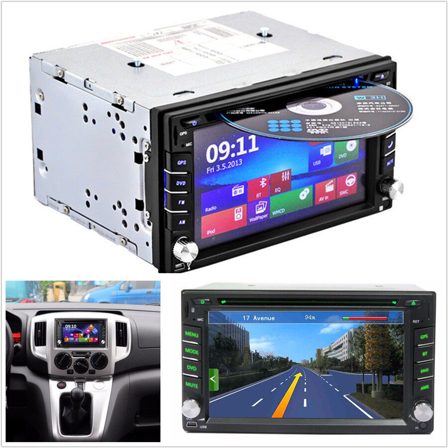 6.2" 2Din HD 16:9 Bluetooth Car SUV 7 Colors GPS Navigation Stereo DVD CD Player | eBay