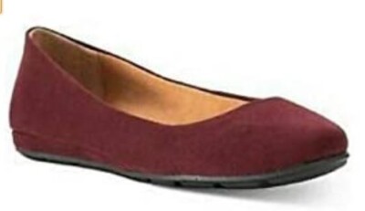American Rag Women's Ellie Closed Toe Flats. Plum,Microsuede, 6.5M | eBay