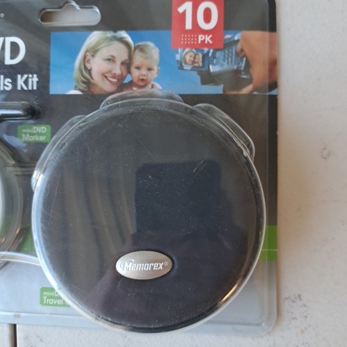 Memorex mini DVD-R 30 min 1.4GB 10-Pack w/ Travel Case & Marker NEW ...