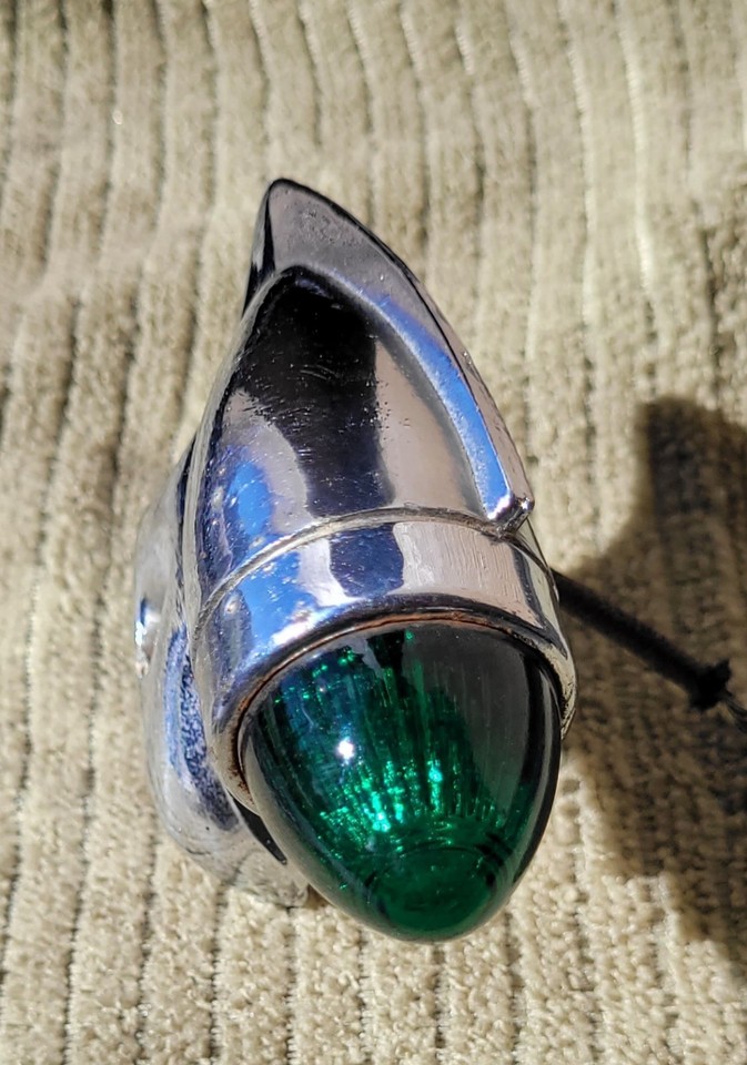 Harley Gunner Light Green Lens working condition Knucklehead Panhead 45 ...