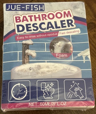 Jue Fish Bathroom Descaler Stubborn Stains Cleaner Spray 2 Oz Brand New ...