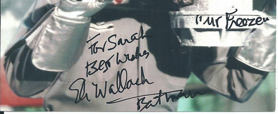 ELI WALLACH MR. FREEZE BATMAN 4" X 6 SIGNED AUTOGRAPH PHOTO | eBay