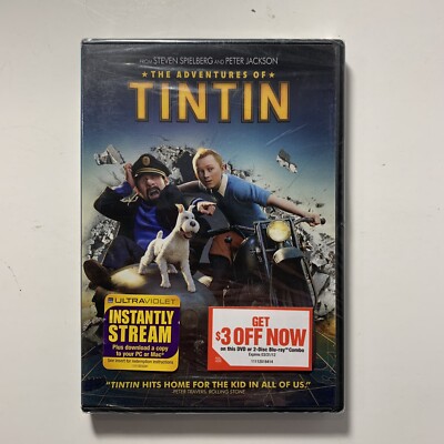The Adventures of Tintin (DVD, 2011, Steven Spielberg, Daniel Craig ...