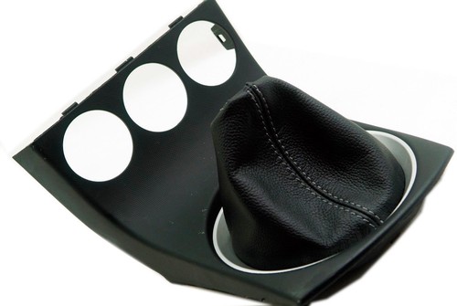 Manual Shifter Shift Boot Cover PVC Leather Fits Nissan 350Z 03-08 Gray ...