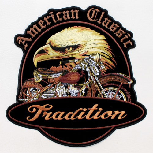 Biker American Classic Eagle Adler Kopf USA Aufbügler Aufnäher Patch Backpatch | eBay.de