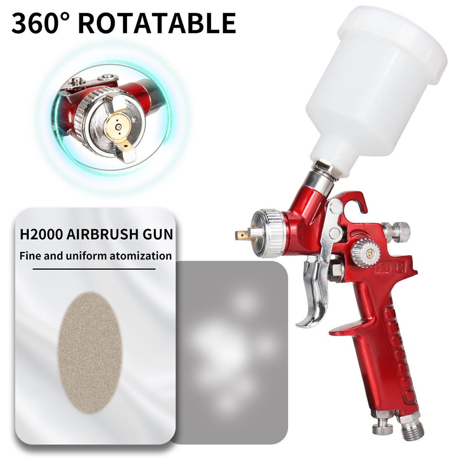 0.8/1.0mm Nozzle Gravity Body HVLP Spray Gun Auto Painting For Spot ...