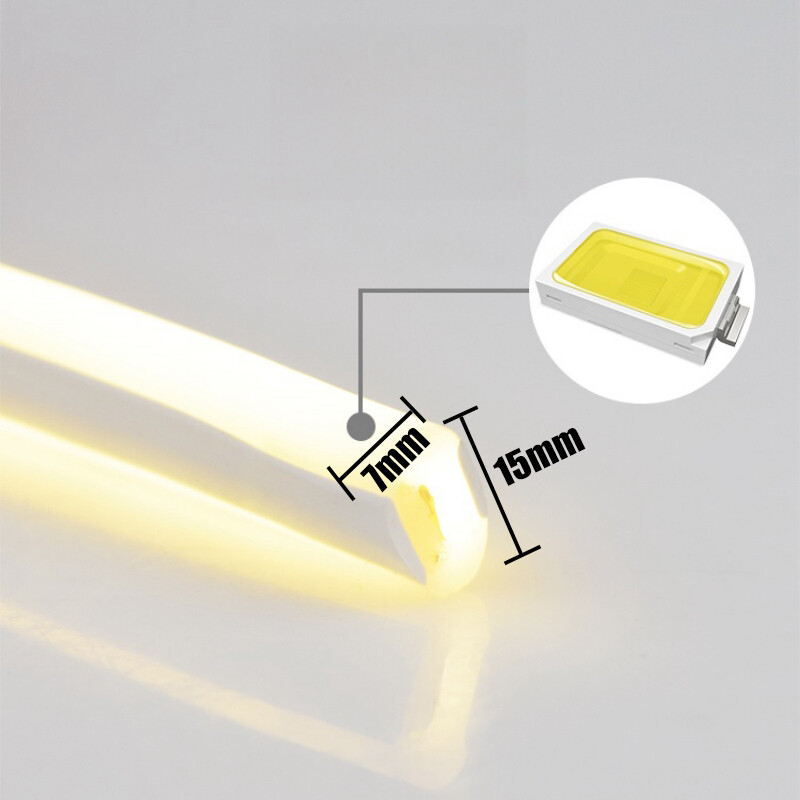 65ft Double-side Neon LED Light Strip 12V 24V Rope Tube Waterproof ...