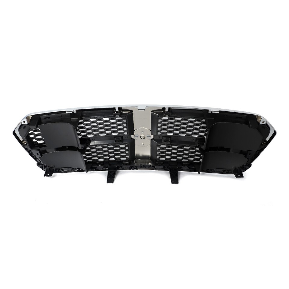Chrome Front Bumper Grille W/ Black Mesh For 2013-2018 Dodge Ram 1500 ...