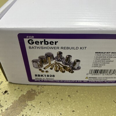 Gerber Bath/Shower Rebuild Kit RBK1828 | eBay