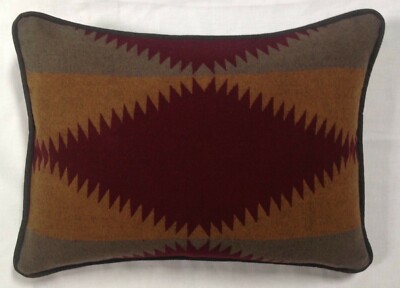 14"x20" Cashmere & Wool Pillow Sagebrush Pattern "Made with Pendleton ...