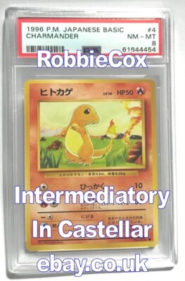 1996 Pokémon Japanese Basic 4 CHARMANDER – PSA NM-MT 8 | eBay