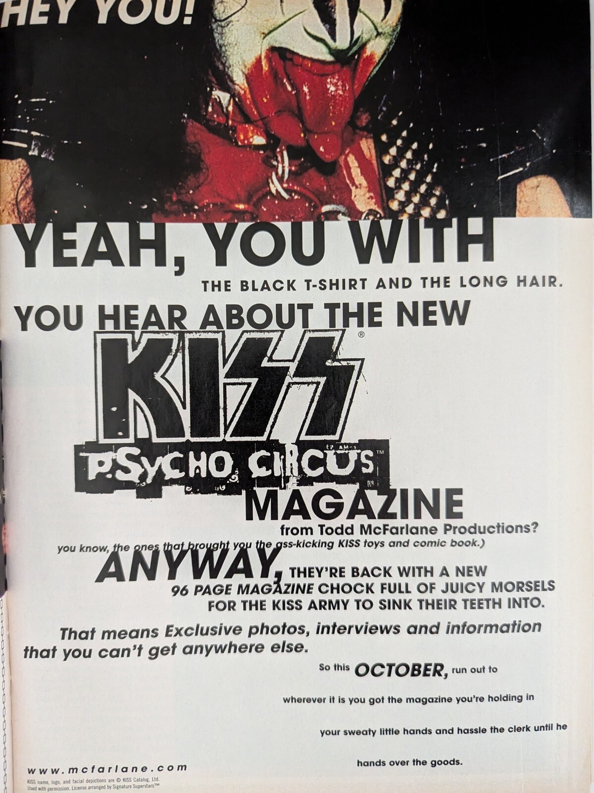 Metal Edge Magazine December 1998 KISS, White Zombie, Zim Zum, Ratt ...