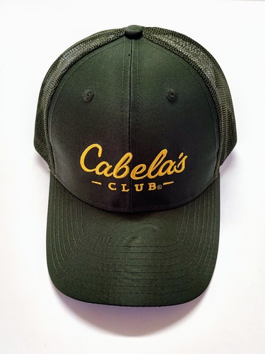 Cabela's Club Forest Green Snapback Cap Sports & Hunting Meshback Hat ...