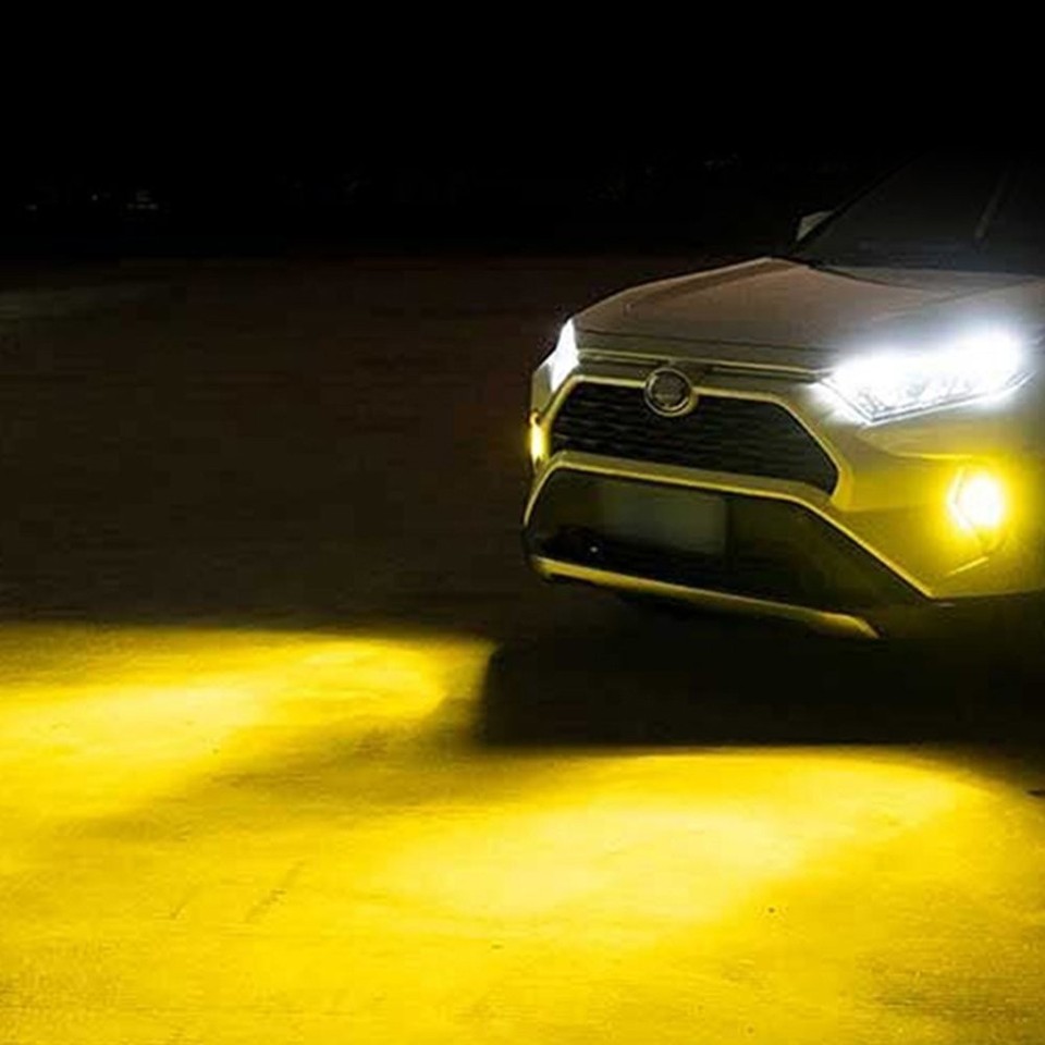 AUXITO 5202 Fog Light Bulb Super Bright Golden Yellow High Lamps Power ...