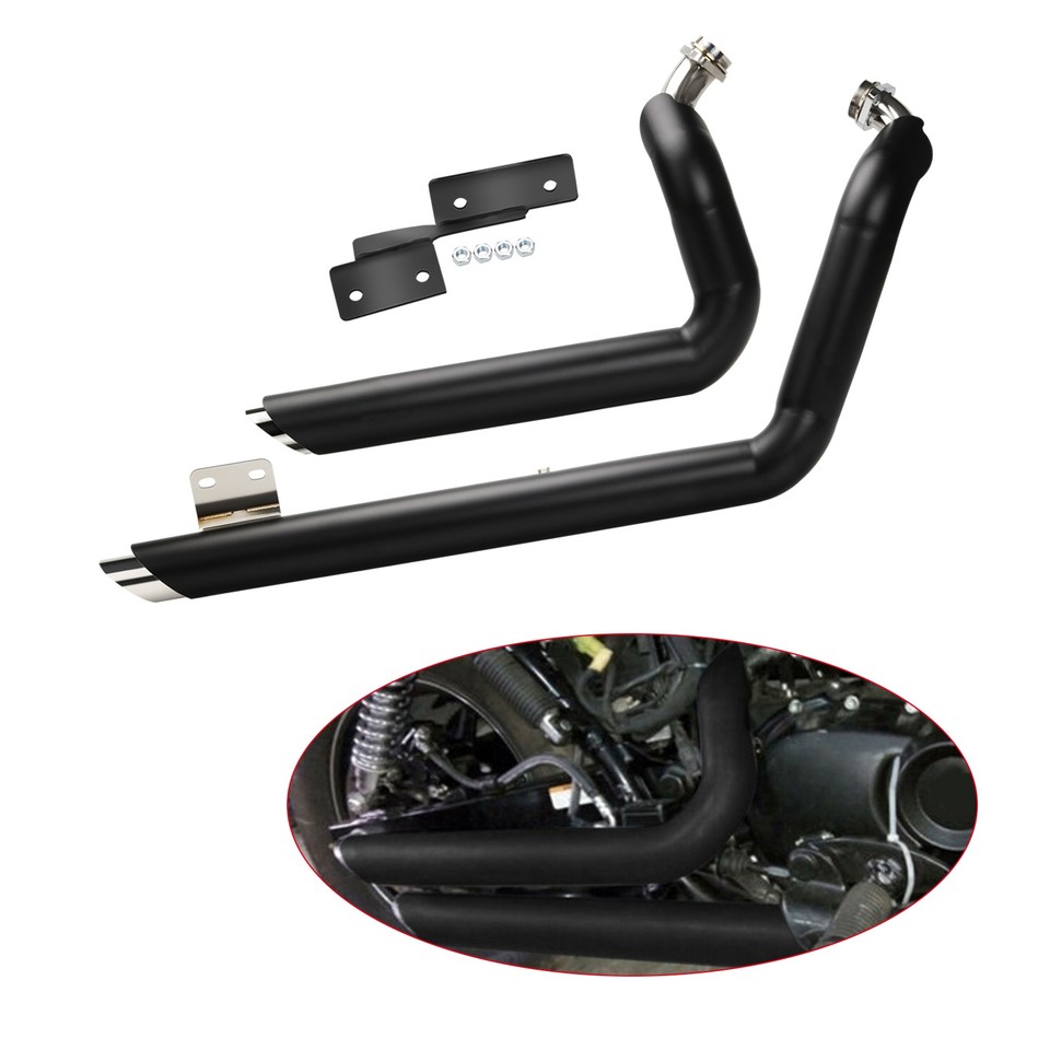 Shortshots Staggered Exhaust Pipe System For Harley Street XG500 XG750 ...