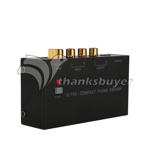 TP400 Phono Preamplifier w/ Low Noise Operation for MM Vinyl Record ...