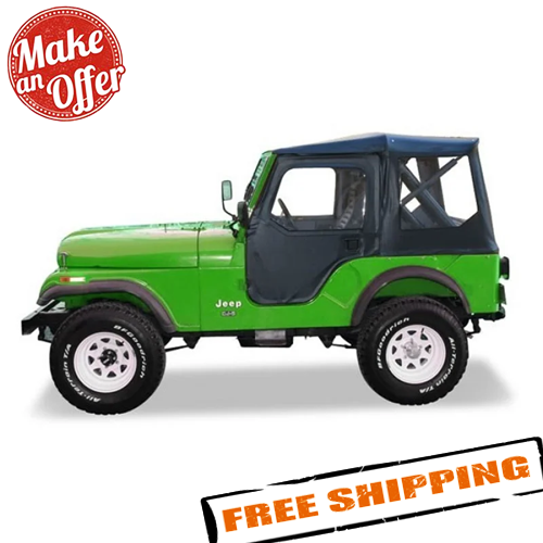 Bestop 51405-01 Black Tigertop Complete Soft Top for 1953-1975 M-38A1 ...