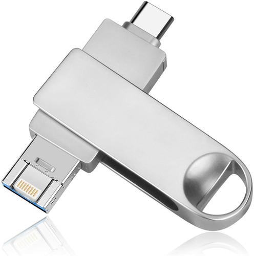 3 in 1 USB Flash Drive 3.0 Memory Stick 128gb IOS Android PC Free ...