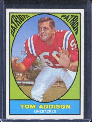 1967 Topps Football # 5 Tom Addison (NM) Near Mint | eBay
