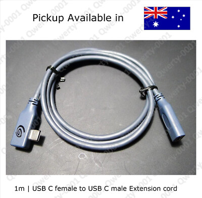 1m Genuine Seagate USB type c extension cable female to male right ...