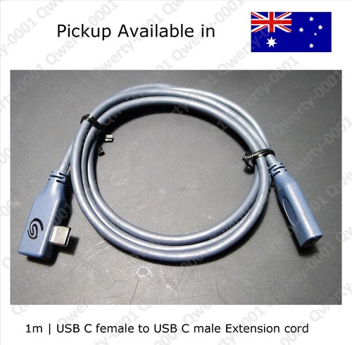 1m Genuine Seagate USB type c extension cable female to male right ...