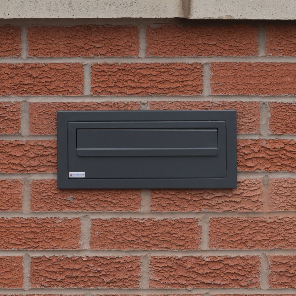 Through the Wall Rolle Letterbox with Telescopic Lockable Steel Mail ...
