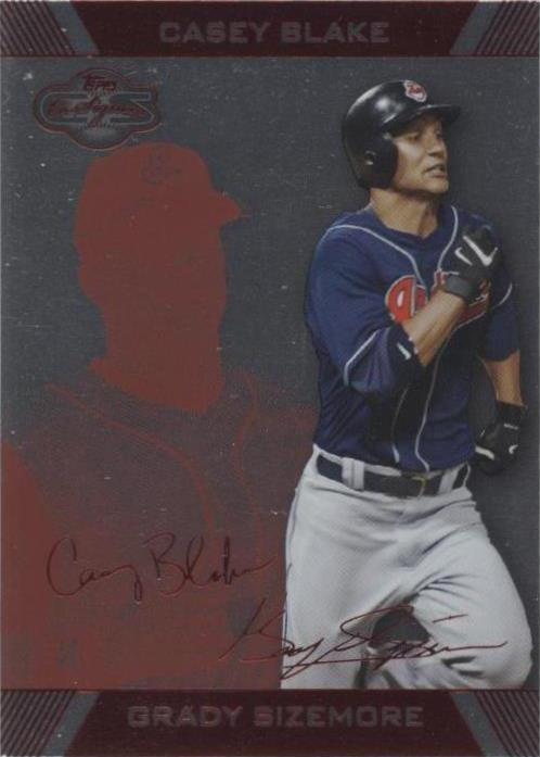2007 Topps Co-Signers - Grady Sizemore, Casey Blake #59 Silver Red /199 ...