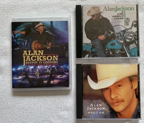 2 CDs + 1 DVD Alan Jackson A Lot About Livin' + Who I Am + Live At Red ...