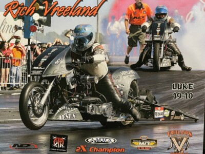 VRHTF NHRA SUPER COOL RARE "RICH VREELAND TOP FUEL HARLEY HAND OUT | eBay