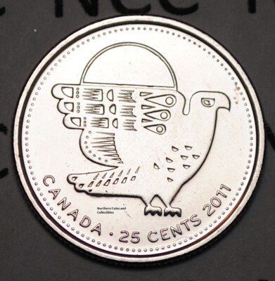 Canada 2011 25 cents Falcon Nice UNC from roll - BU Canadian Quarter | eBay