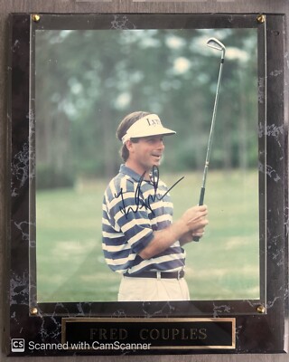 Fred Couples autographed plaque | eBay