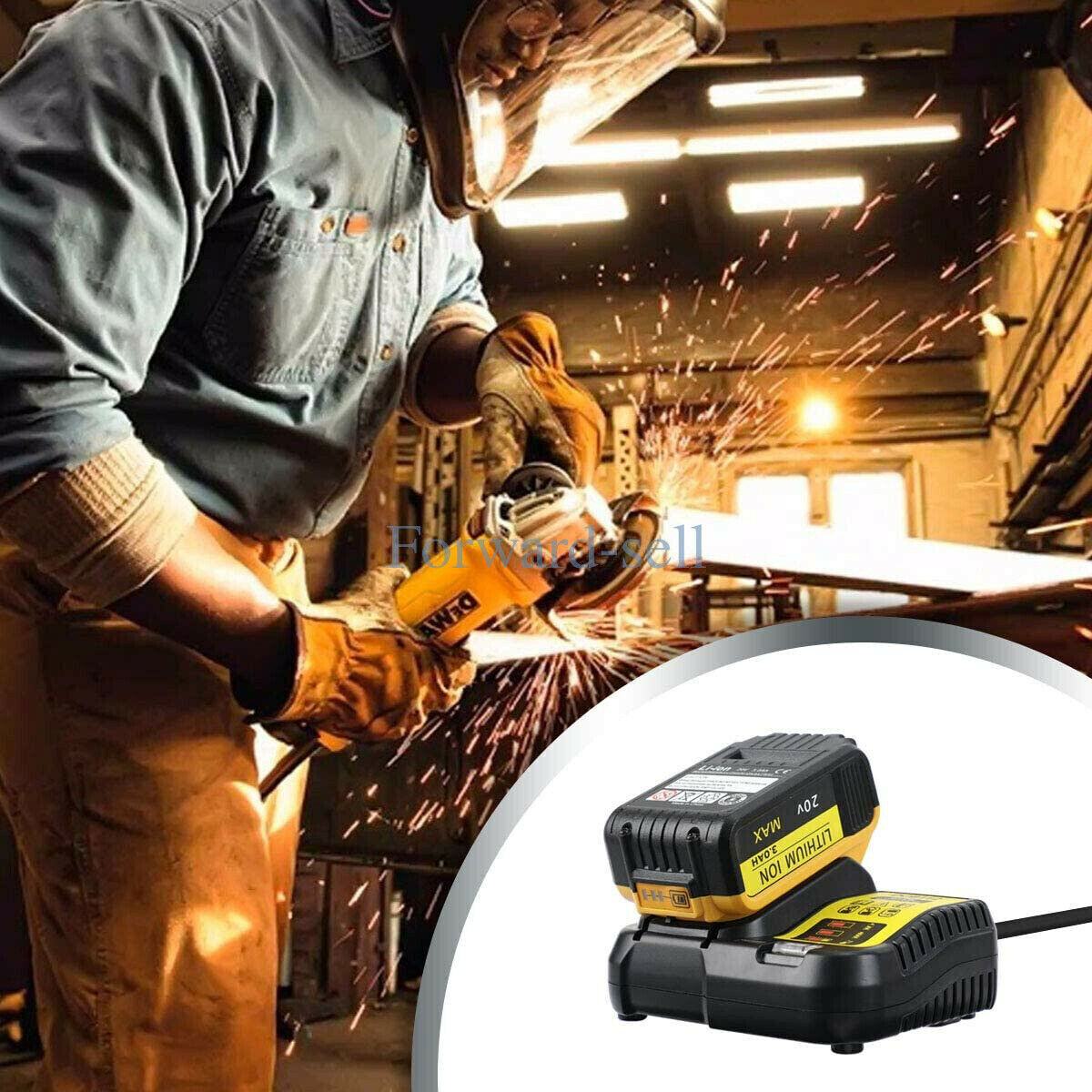 DCB112 Fast Charger for Dewalt 10.8V 12V 20V MAX XR Li-Ion Battery ...