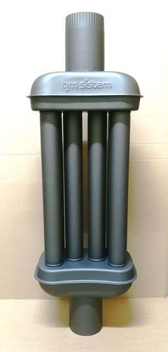 4,7'' / 120mm Flue Pipe Heat Exchanger Radiator Woodburner Fireplace ...